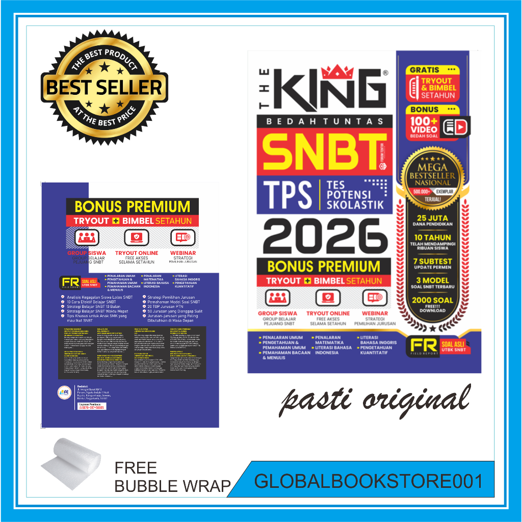 Jual Buku tps 2026 The King Bedah Tuntas Soal Dan Materi Tps (SNBT Skolastik) SAINTEK SOSHUM ...