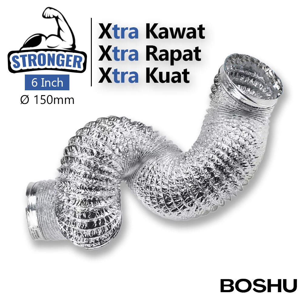 Jual Flexible Ducting Selang Aluminium Fleksibel Tahan Panas Cooker ...