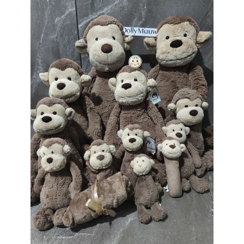 Jual jellycat bashful monkey any size any type | Shopee Indonesia