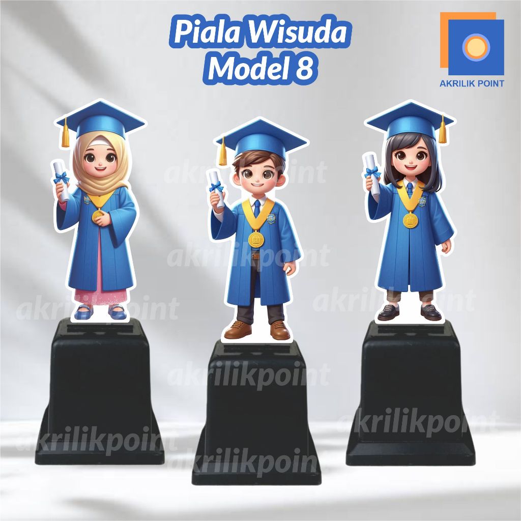 Jual PIALA WISUDA AKRILIK ANAK Model 8 | Trophy Graduation Murah Siswa ...