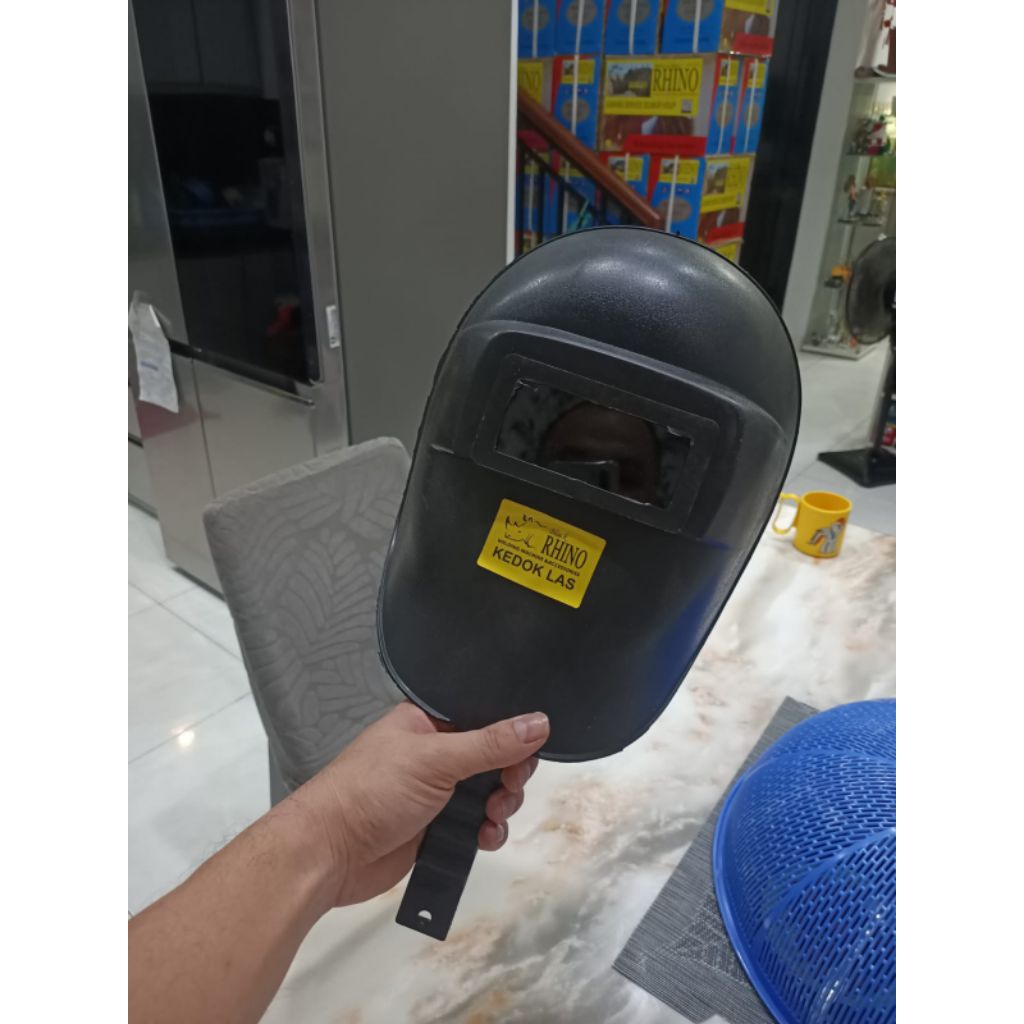 Jual kedok las gagang plus kaca / kaca las hitam gagang | Shopee Indonesia