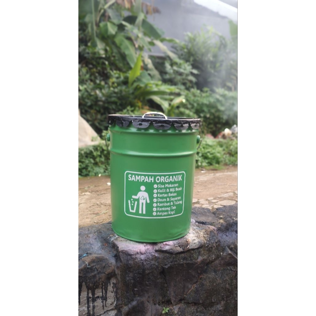 Jual TONG SAMPAH KALENG BESI UKURAN 25L ORGANIK | Shopee Indonesia
