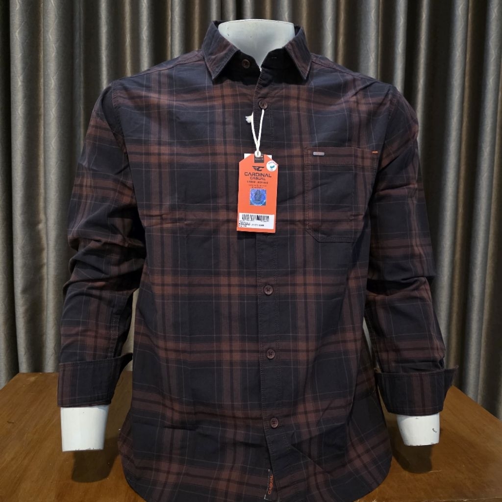 Jual CARDINAL CASUAL ORIGINAL KEMEJA PRIA LENGAN PANJANG REGULER ...