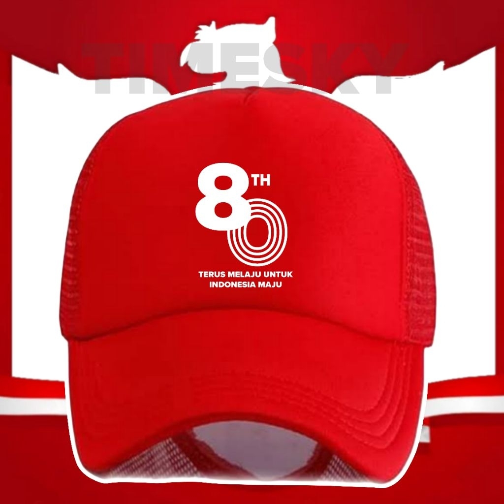 Jual TOPI JARING HUT RI KE 80TH INDONESIA MERDEKA//TOPI KEMERDEKAAN VOL ...