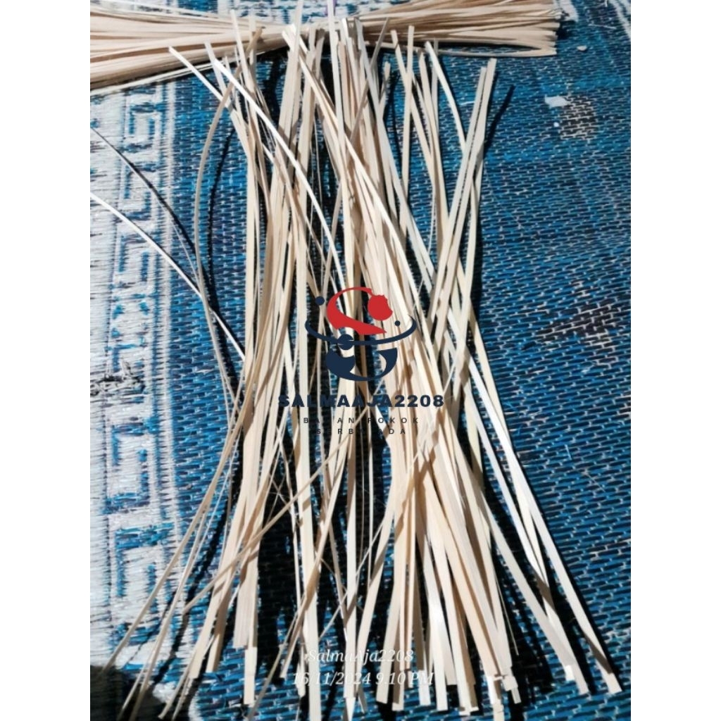 Jual 100Pcs Iratan Bambu LEBAR 5Mm P:55-58Cm Tebal=0,3Mm Iratan Besek ...