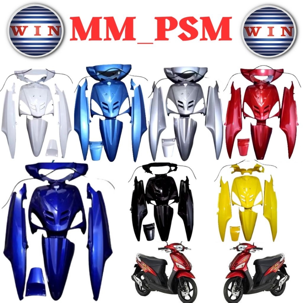 Jual FULL SET BODY HALUS MIO LAMA MIO SPORTY HITAM PUTIH SILVER BIRU ...