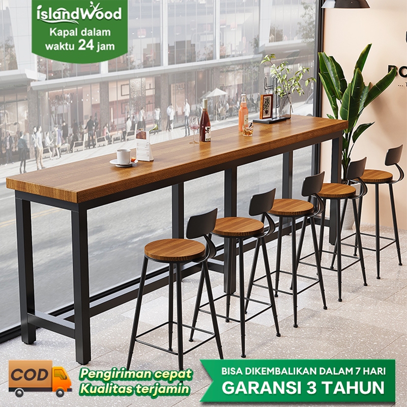 Jual Meja Bar Set 4 Kursi Meja Cafe Besi Meja Makan Minimalis Meja Bar ...