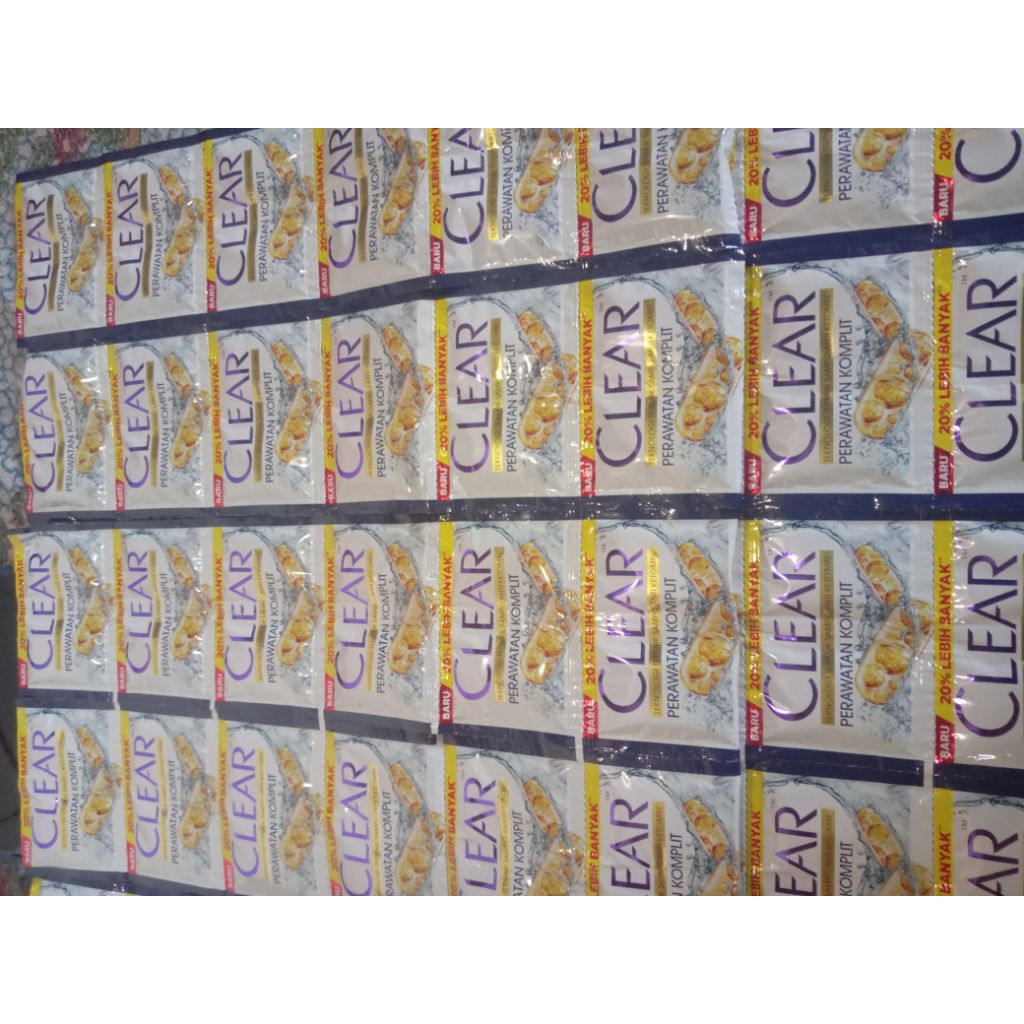 Jual shampoo clear sachet 1 renceng 12 pasang (24pcs) | Shopee Indonesia