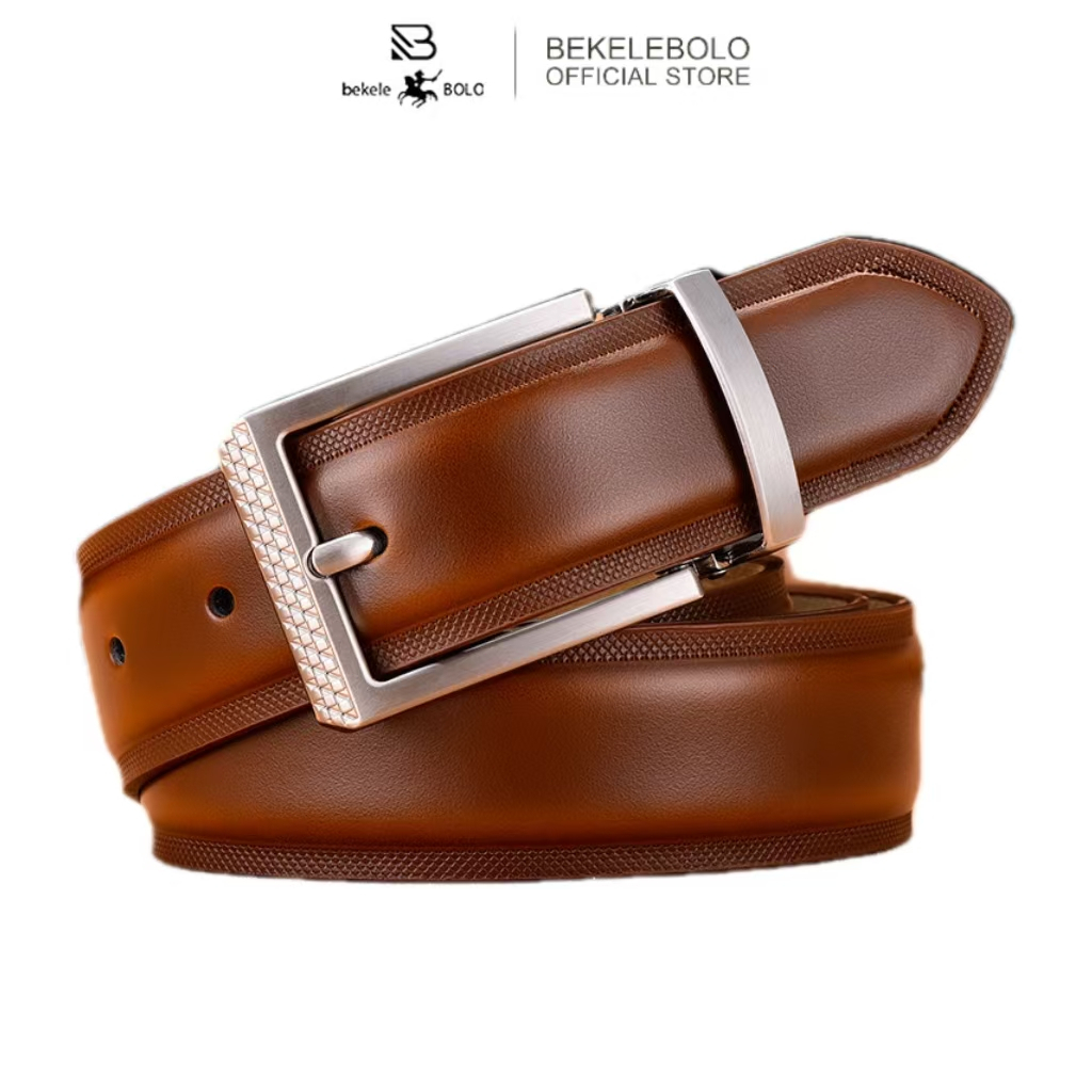 Jual BekeleBOLO 527 Ikat Pinggang Pria Kulit Asli / Gesper Belt Sabuk ...