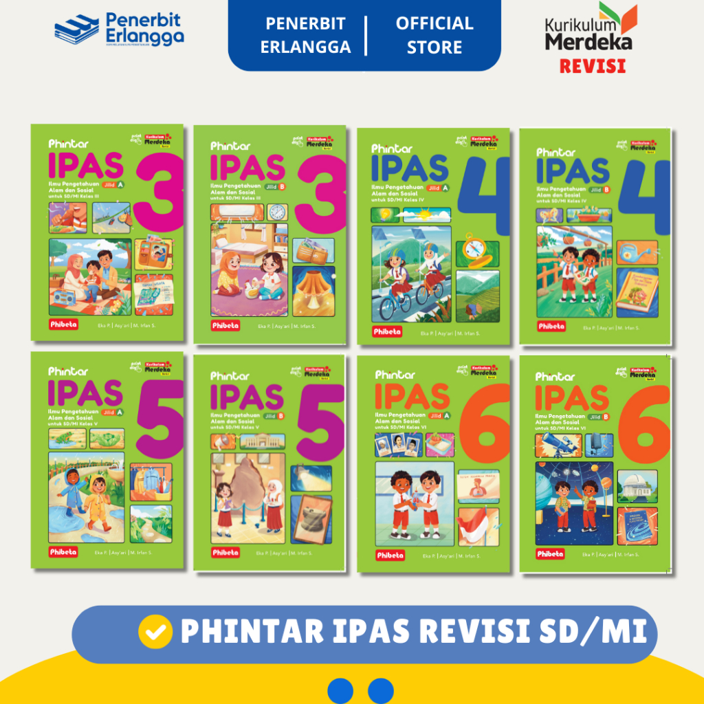 Jual [Erlangga Official] Phintar Ipas Revisi Sd/Mi Kelas 3a 3b 4a 4b 5a ...
