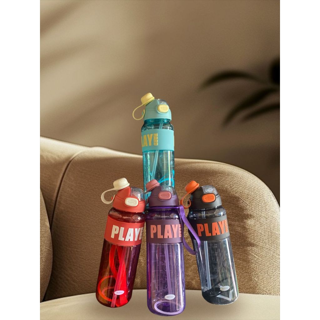 Jual Botol Minum Botol Minum Viral Tempat Minum Botol Minum 2 Sedotan ...