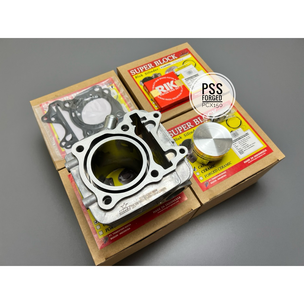 Jual BLOK SEHER BRT PCX 150 VARIO 150 ADV 150 BORE UP 62 PISTON FORGED KOMPRESI 11.2/ 11.8/ 12.5 ...