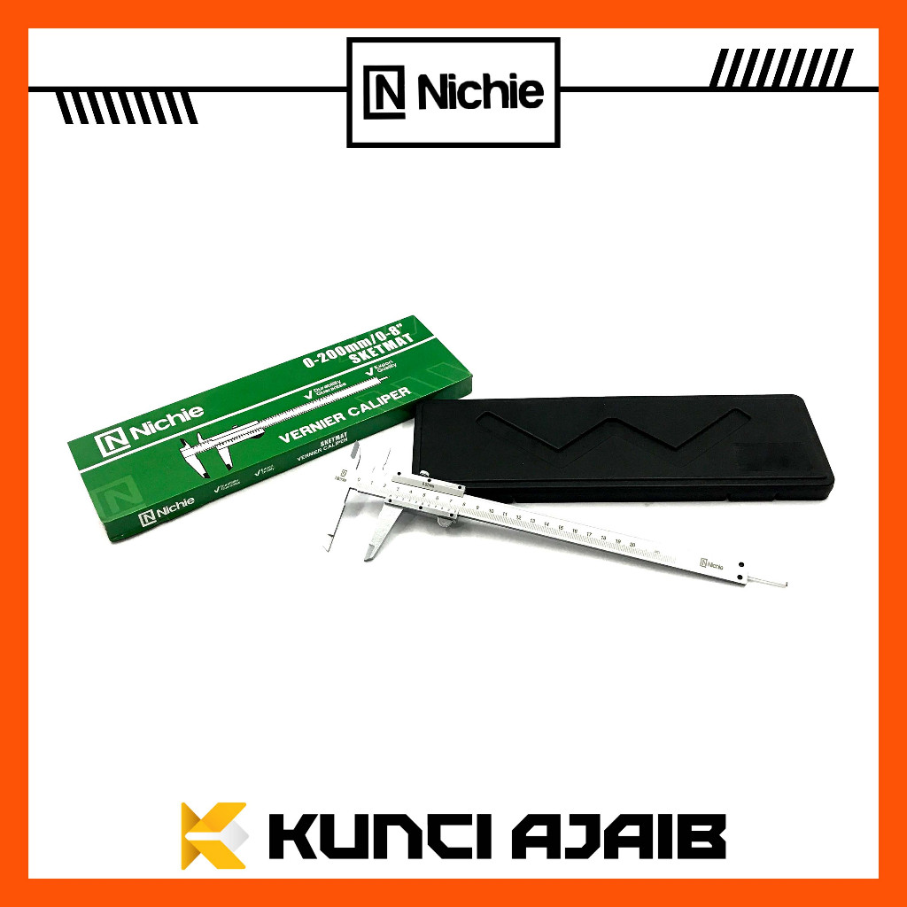Jual NICHIE Sigmat Analog 8 Inch Besi - Jangka Sorong Sketmat Vernier ...