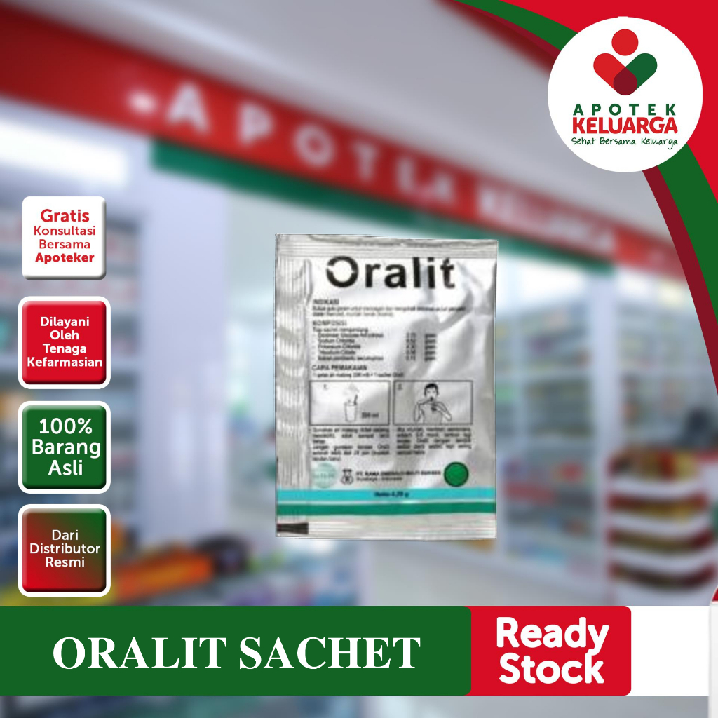 Jual Oralit 200 4.1 g Sachet #OBATDIAREDANMUNTAH | Shopee Indonesia