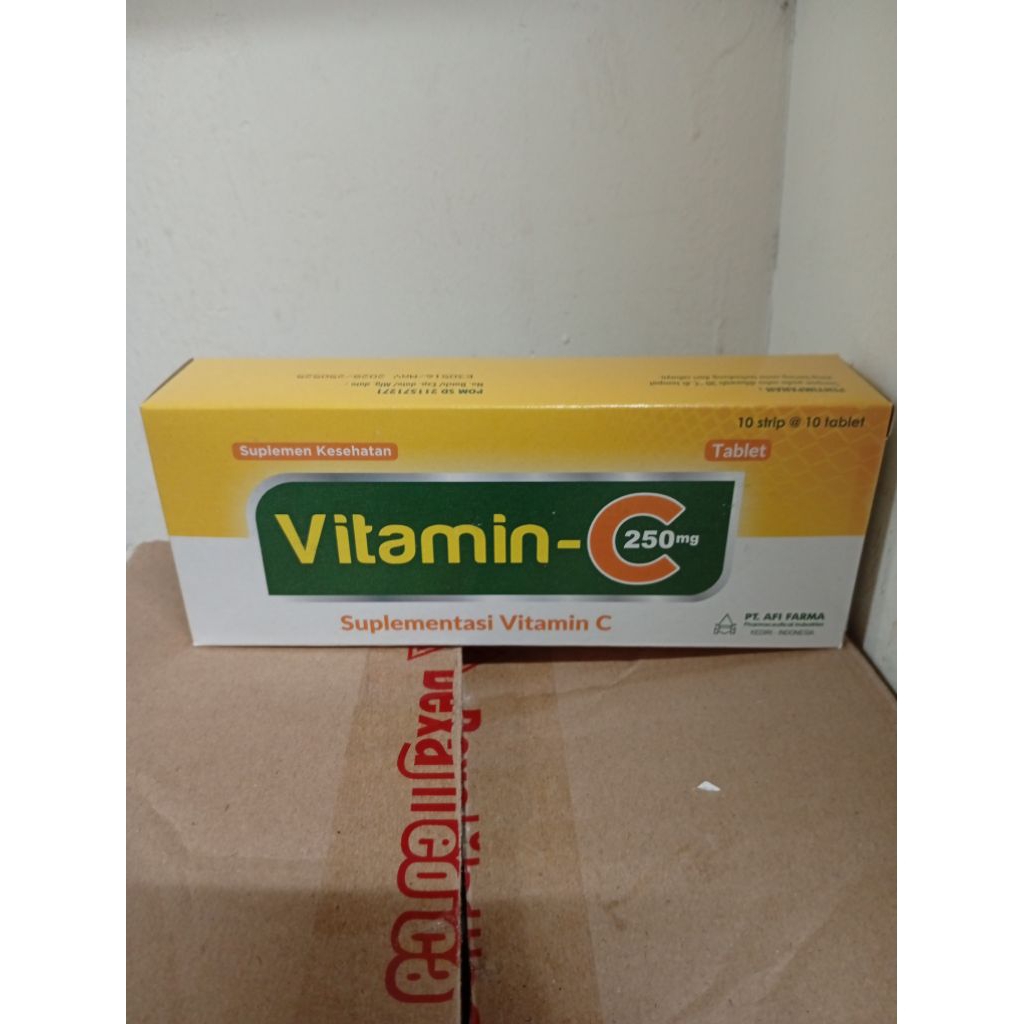 Jual vitamin c 250mg AFI farma box 100 tablet | Shopee Indonesia