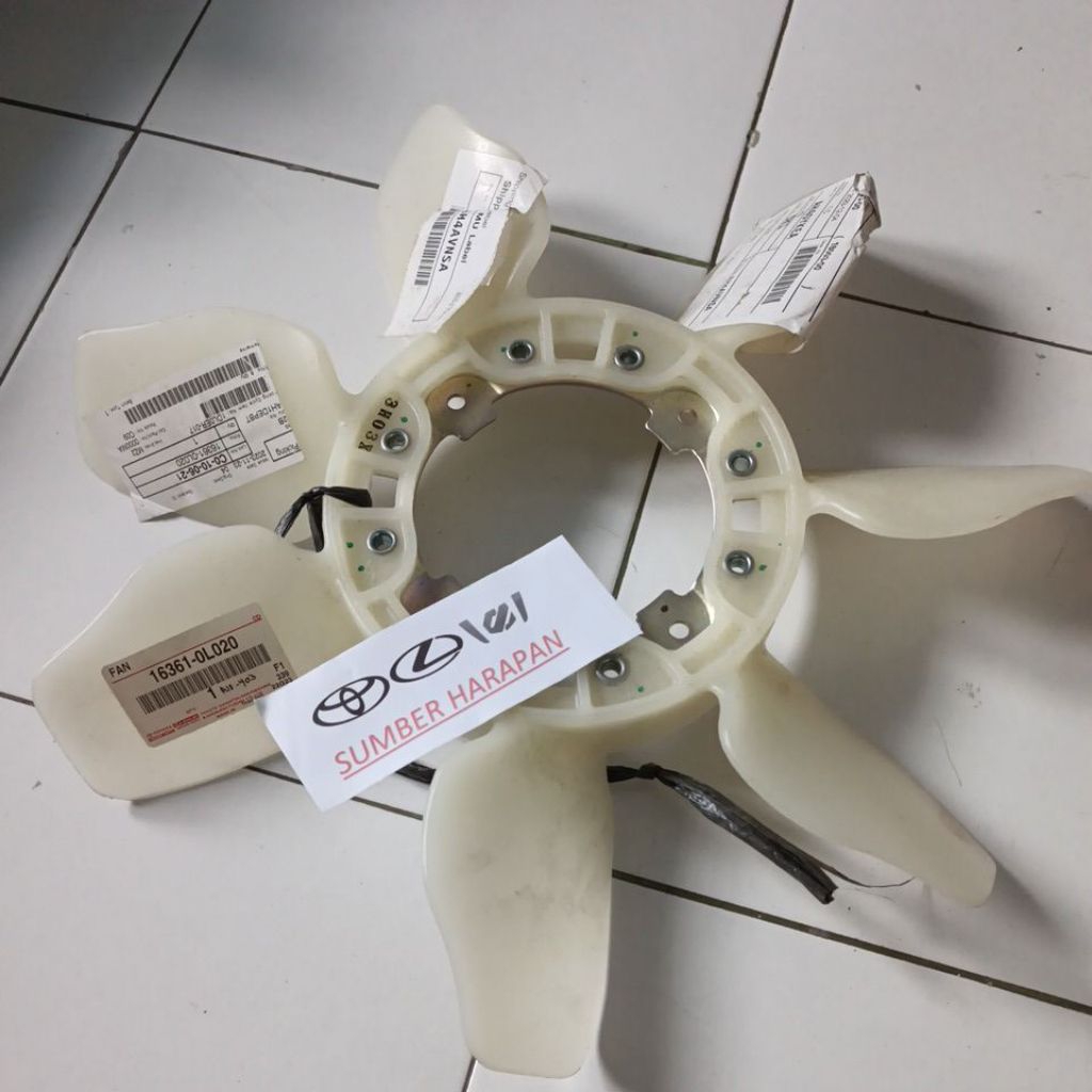 Jual 16361-0L020 kipas radiator innova fortuner hilux diesel 2kd 2gd ...