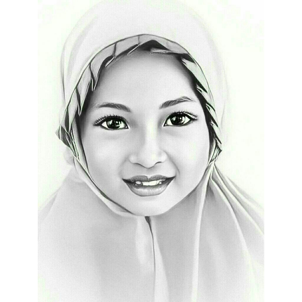 Jual lukis sketsa wajah ukuran A4 20cm x 30cm100%handmade bukan ...