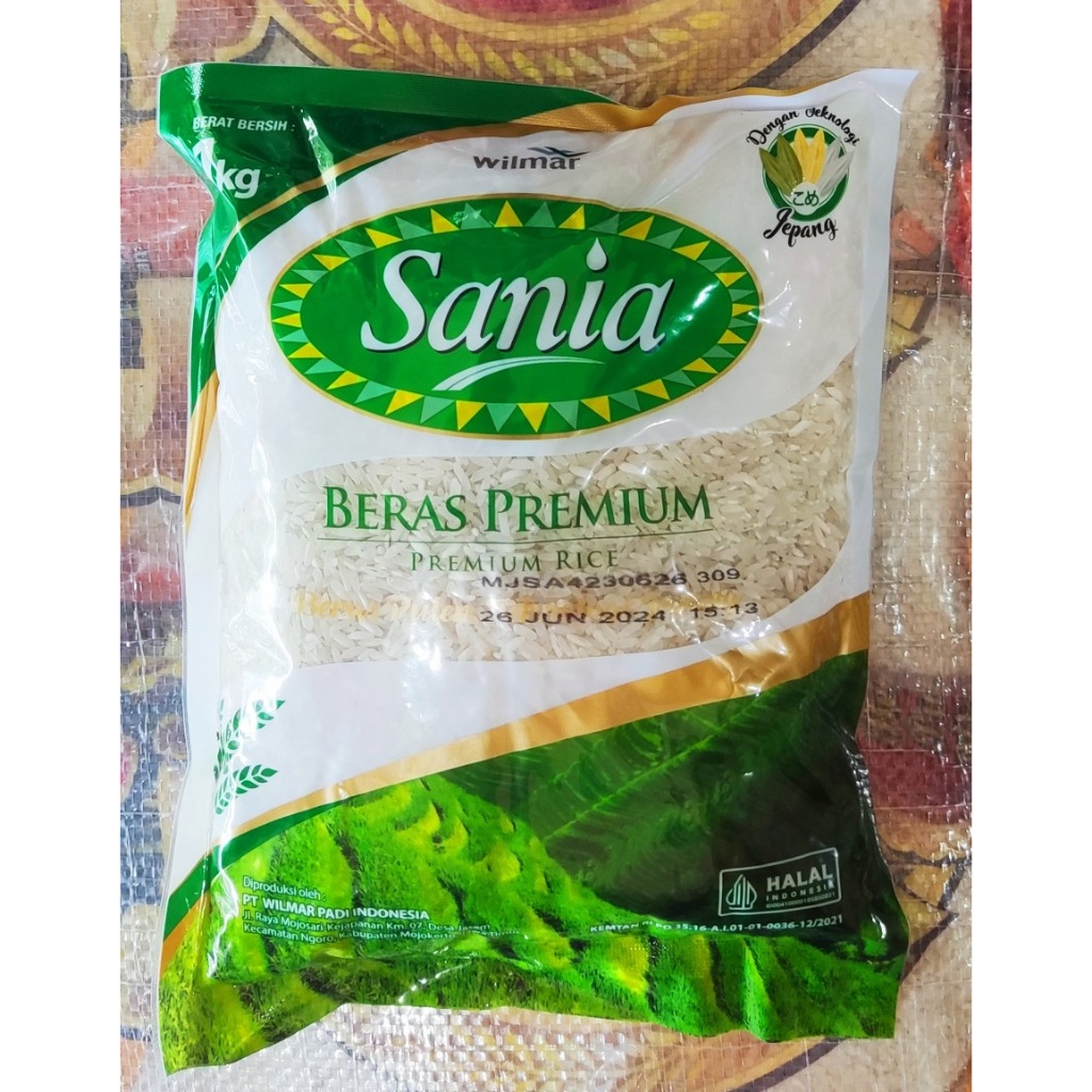 Jual [10 Packs] Beras Putih Cap Sania 1 kg (Instant) | Shopee Indonesia