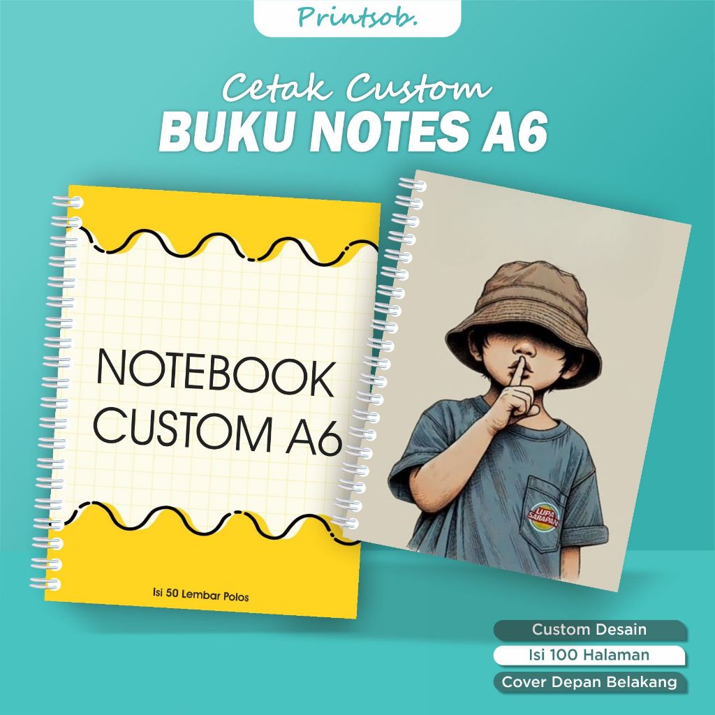 Jual Notebook A6 Custom Isi Polos 50 Lembar | Shopee Indonesia