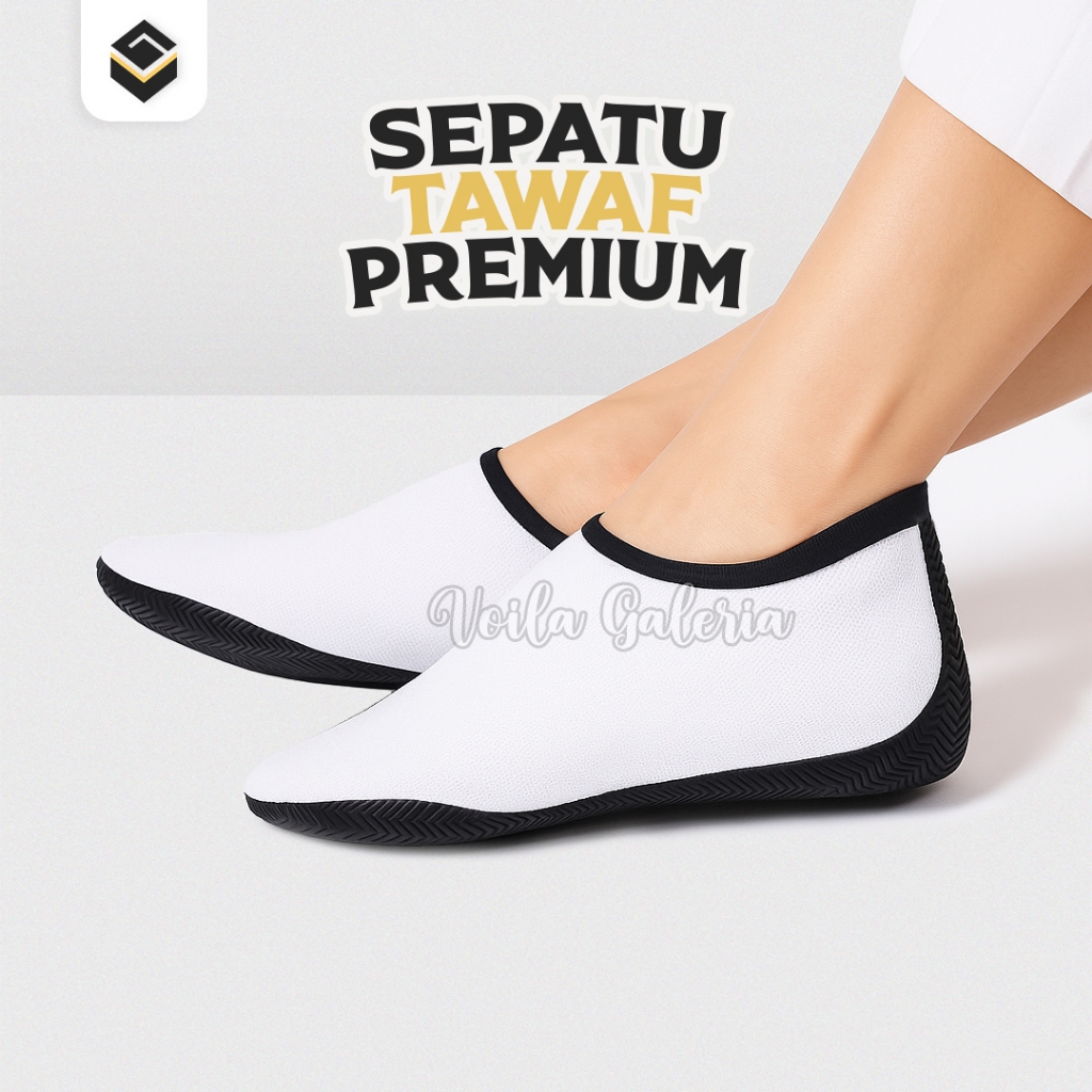 Jual Sepatu Kaos Kaki Khuf Tawaf Sai Haji Umroh Anti Slip Alas Karet ...