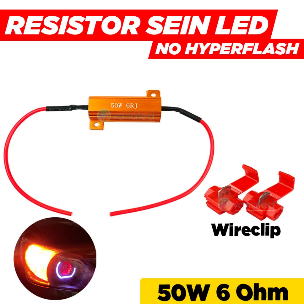 Jual Resistor Sein Led Kedip Normal No Hyperflash 50W 6 Ohm Plus ...