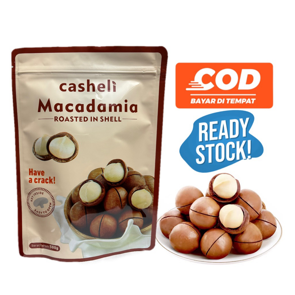 Jual [HALAL] casheli Roasted Macadamia Nuts Kacang Milky Flavor Camilan ...