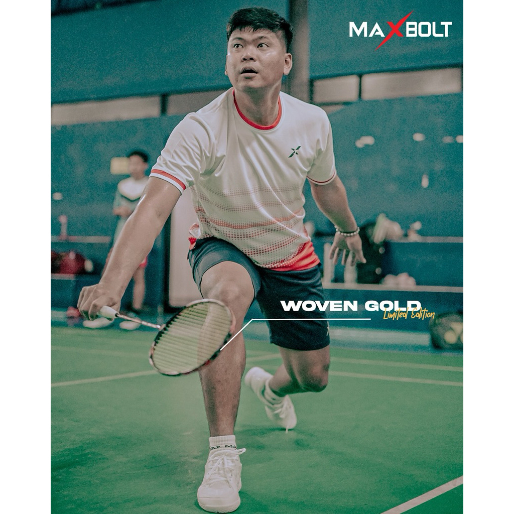 Jual Raket Maxbolt Woven Gold Limited Edition 35lbs | Shopee Indonesia