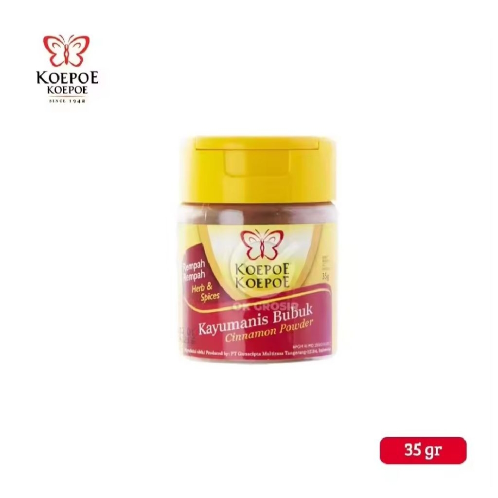 Jual Kayu Manis Bubuk Koepoe Koepoe 35gr / Cinnamon Powder Koepoe ...