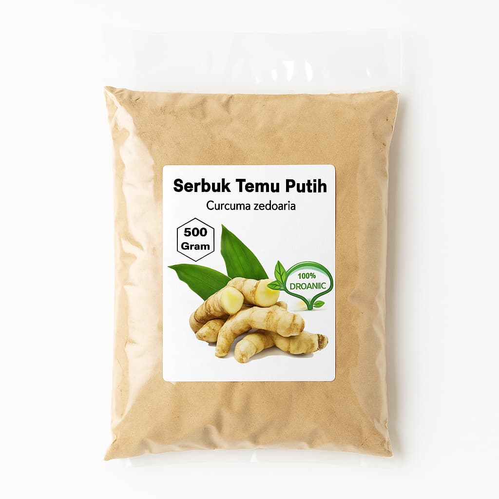 Jual Serbuk Temu Putih Curcuma Zedoaria 500 Gram Murah | Shopee Indonesia