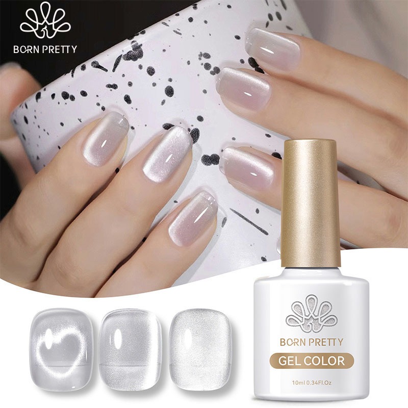 Jual BORN PRETTY Silver Cat Magnetic Gel Polish 10ml Moonlight Cat Magnetic Eye Gel Polish Gel ...