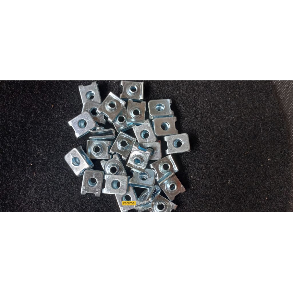 Jual KLIP PLAT M6 BAUT MUR 10 UKURAN LEBAR UNIVERSAL MOTOR MOBIL ...