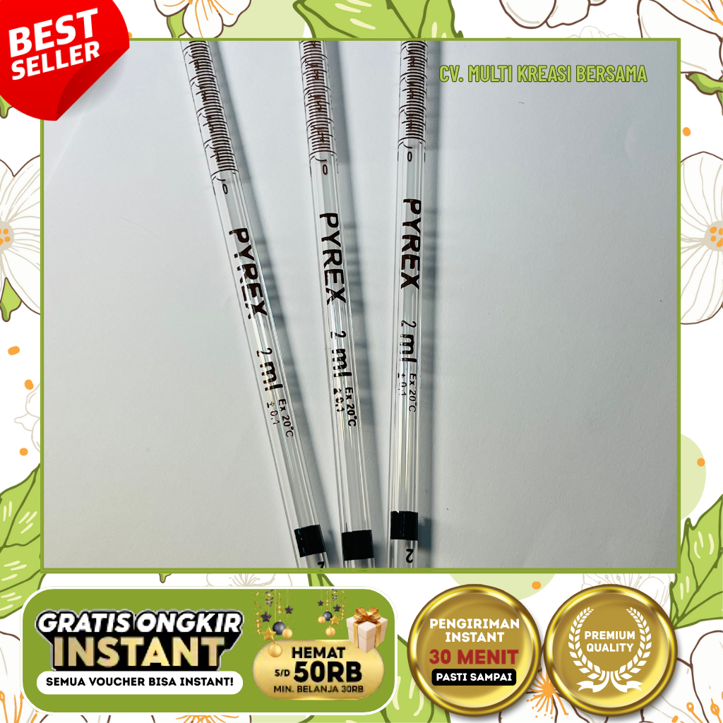 Jual PIPET UKUR 2 ML PYREX / MEASURING PIPETTE 2 ML PYREX | Shopee ...