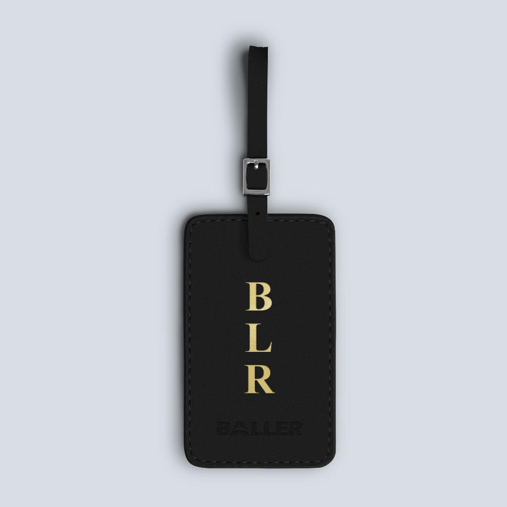 Jual BALLER Luggage Tag Premium Leather Bisa Personalization ...