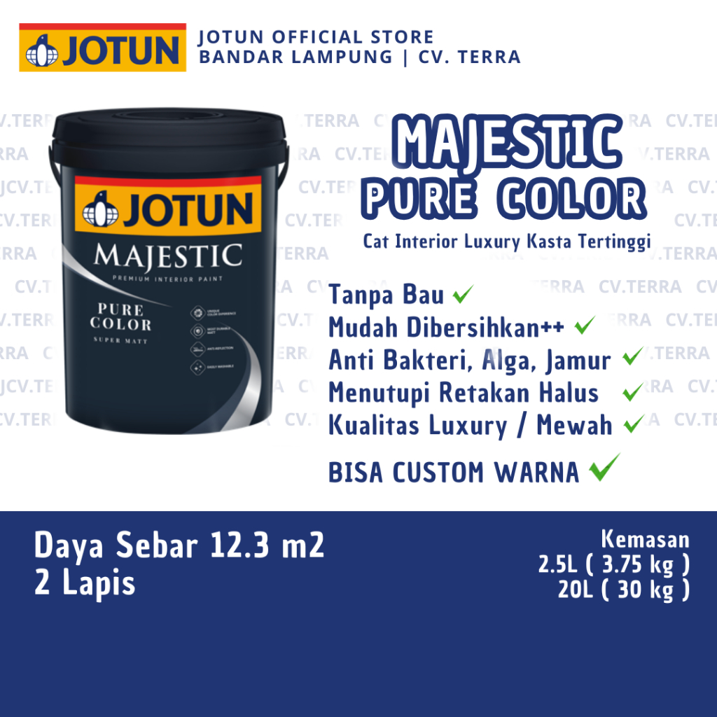 Jual JOTUN MAJESTIC PURE COLOR - Cat Interior Premium / Luxury ...