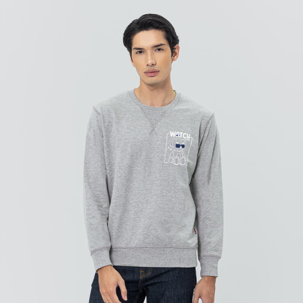 Jual EDWIN JEANS - ICELAND LIGHT GREY Sweatshirt Lengan Panjang ...
