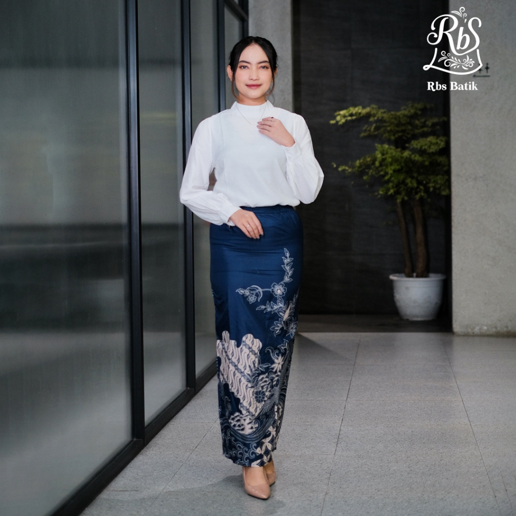 Jual RBS Batik - Rok Instan Batik Wanita Katun Gumantama Slimfit Warna ...