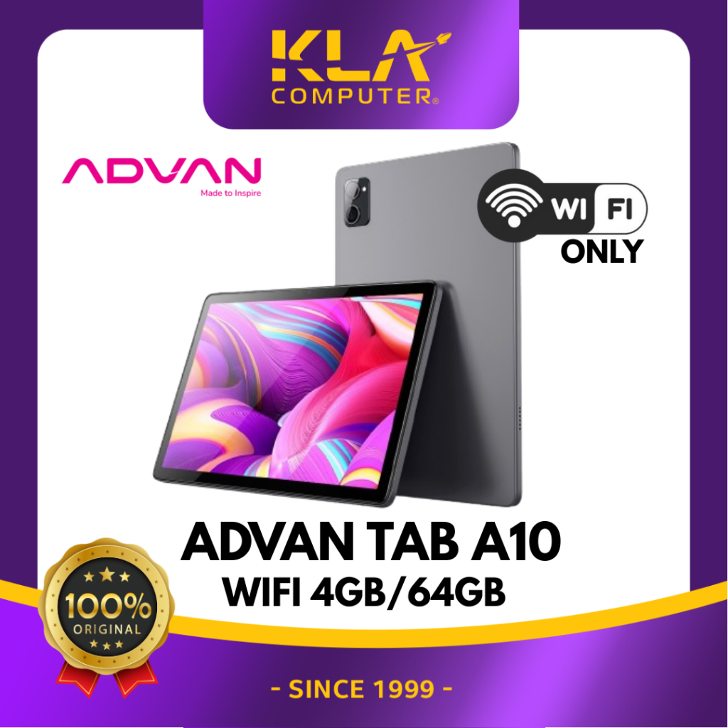 Jual Advan Tab A10 WIFI 4GB/64GB 10.1'' IPS Screen Tablet 5000mAh ...