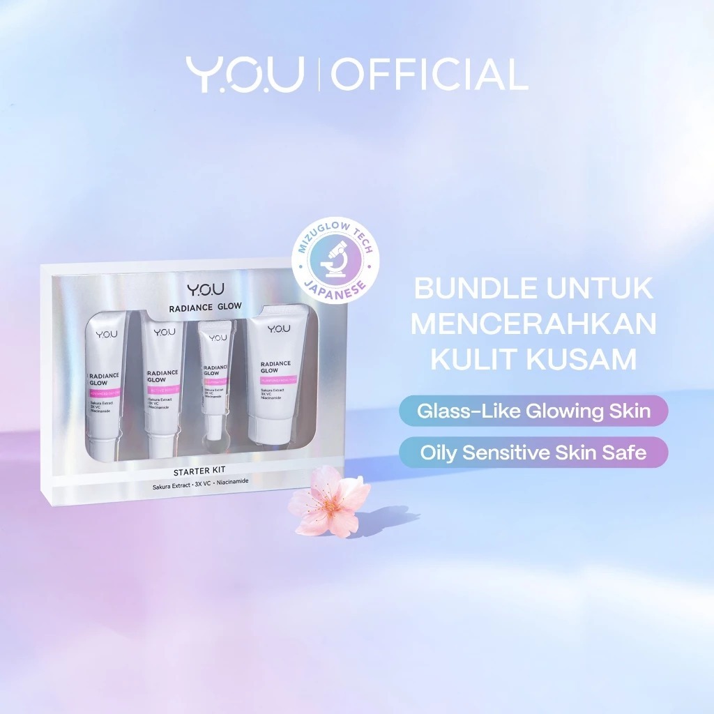 Jual YOU Radiance Glow Starter Kit | Paket Skincare | Brightening ...