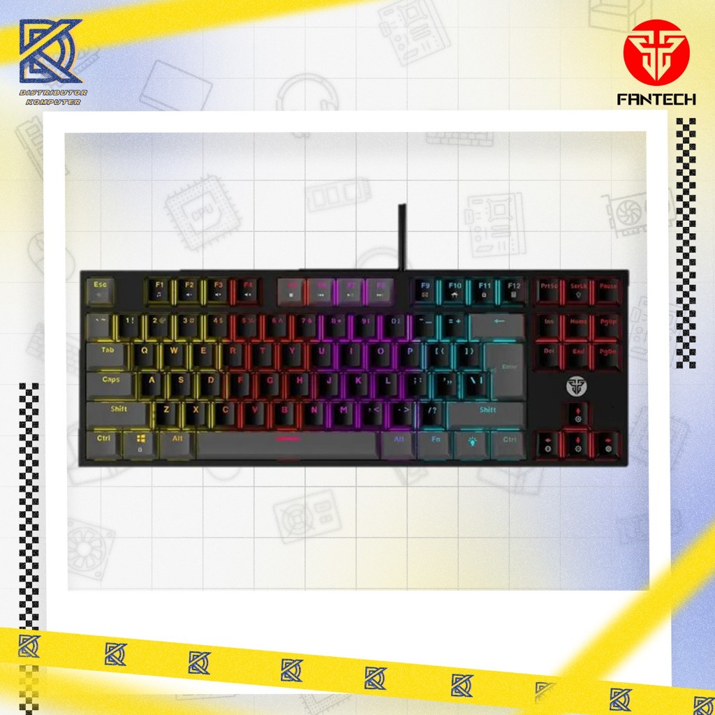 Jual FANTECH KEYBOARD ATOM MK876 V2 / MK876V2 SUMI EDITION RGB Gaming ...
