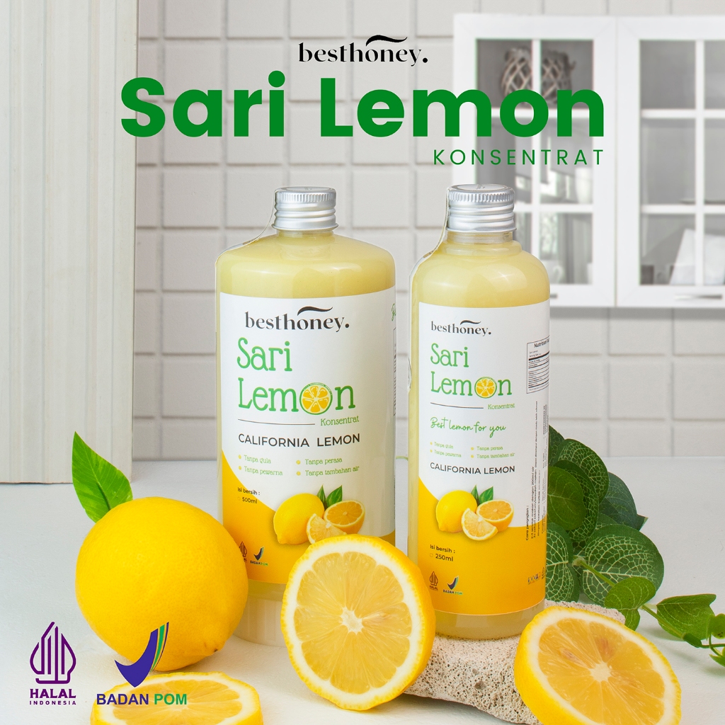 Jual Best Honey Sari Lemon Asli Diet Detox 750ml/1000ml | Shopee Indonesia