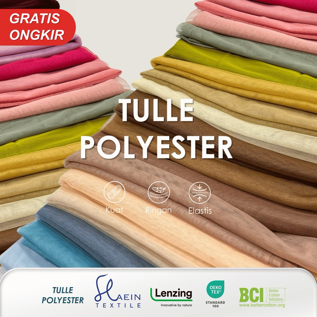 Jual KAIN TULLE 1 METER & 0.5 METER - ROK TUTU AKSESORIS HANDMADE DRESS ...