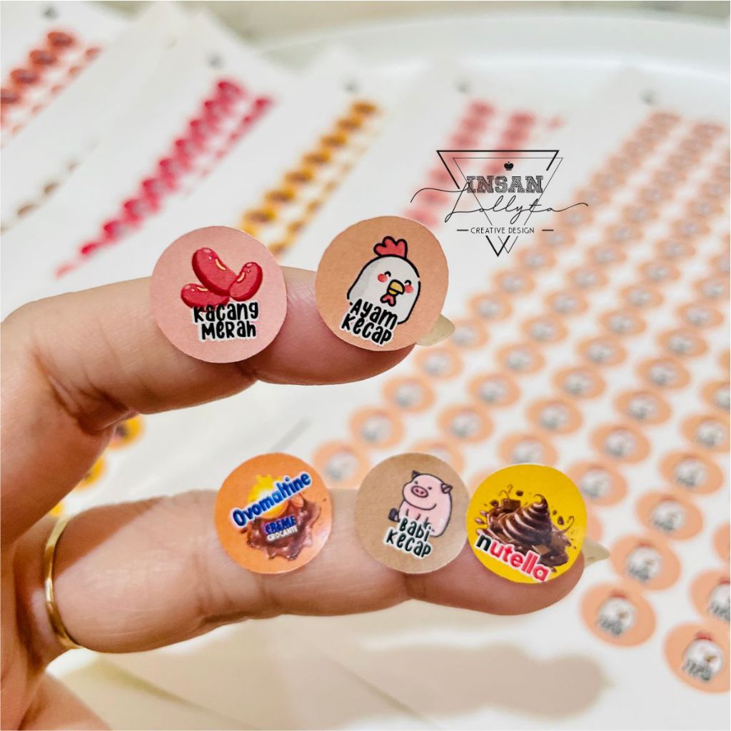 Jual Stiker label bulet khusus ukuran diameter 1,5 cm (dapet 140 stiker ...