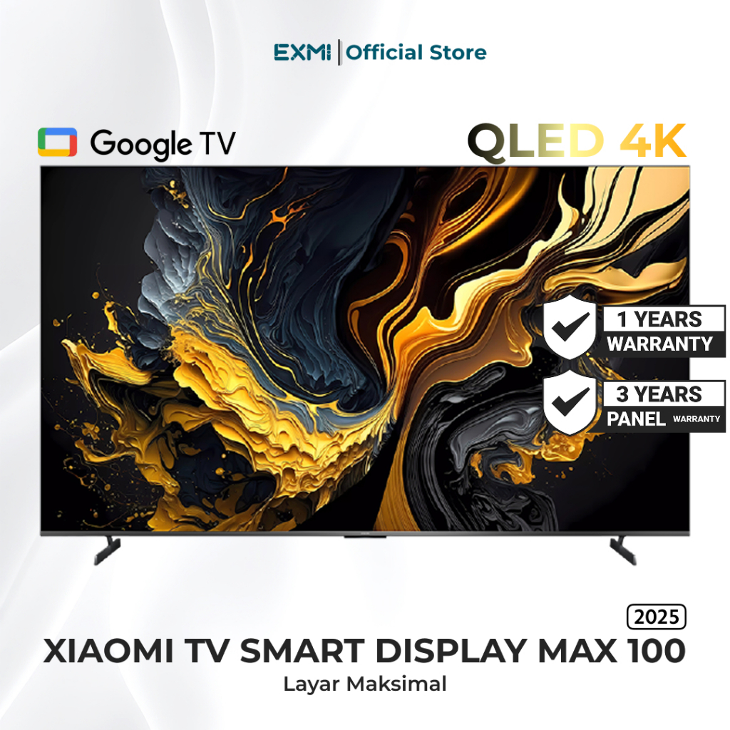 Jual Xiaomi TV 100 Inch Smart Display Max QLED 4K Smart Google TV Dolby ...