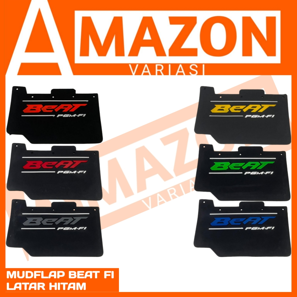 Jual MUDFLAP HONDA BEAT FI SERIES BLACK KARET PENAHAN LUMPUR BEAT FI ...