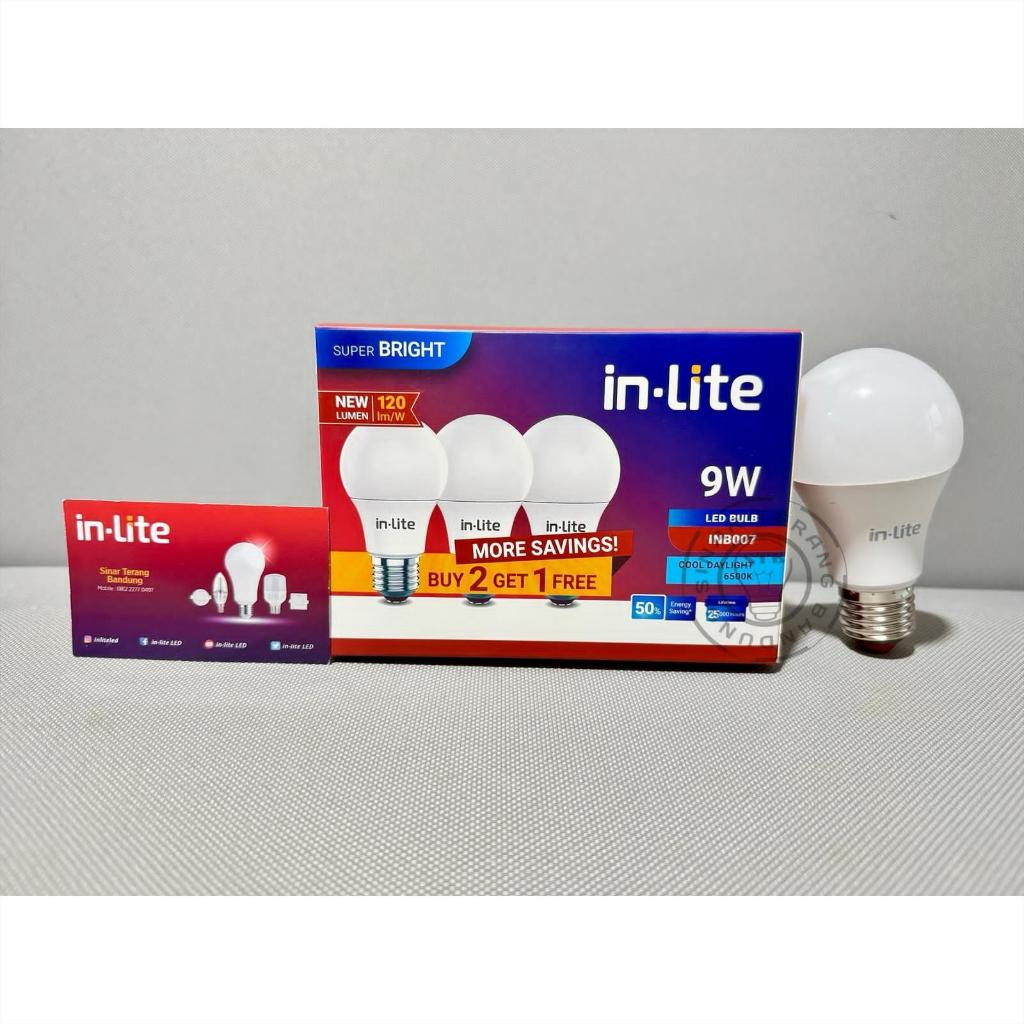 Jual PAKET SUPER MURAH BELI 2 GRATIS 1 LAMPU LED INLITE 9W 9 WATT ...