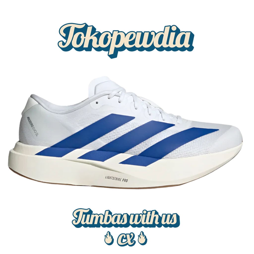 Jual Adidas Adizero EVO SL White Blue (JS4494) | Shopee Indonesia