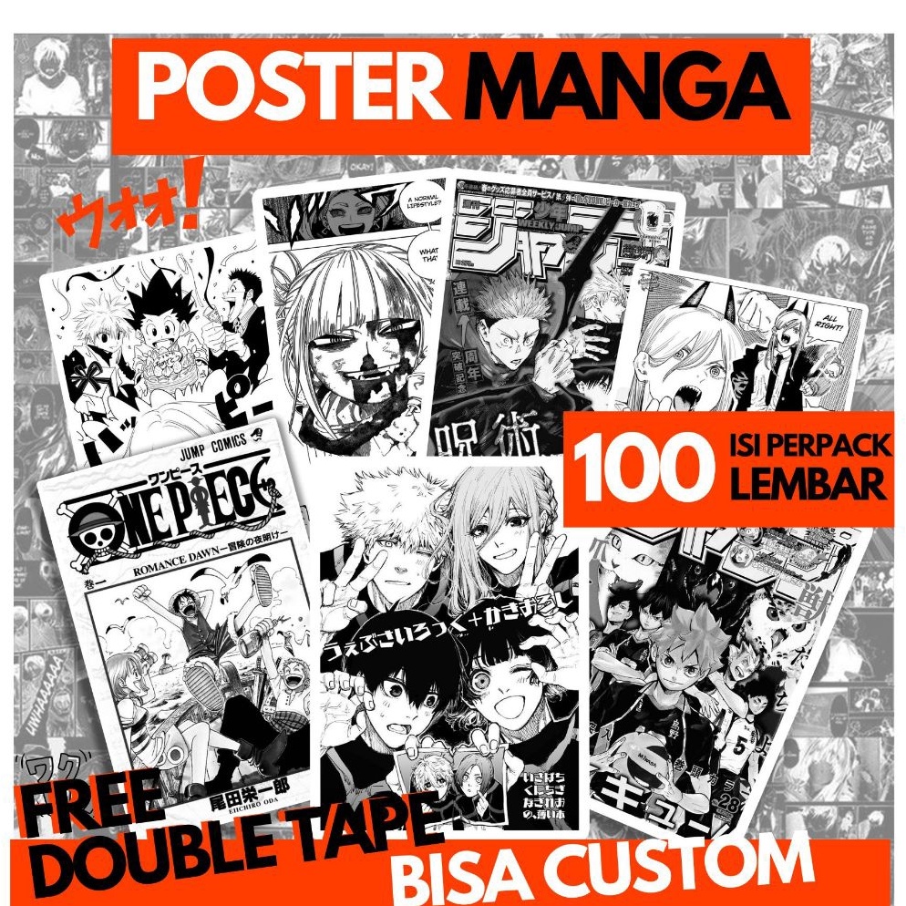 Jual Mega Max OTS 1 POSTER MANGA KOMIK ANIME GRATIS DOUBLETAPE STICKTER ...