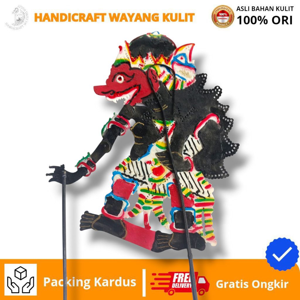 Jual HANDICRAFT WAYANG KULIT | Wayang Kulit Sapi Buto Babrah / Buto ...