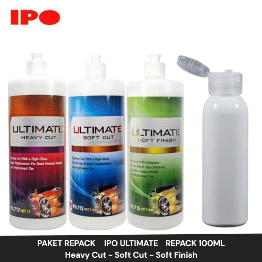 Jual paket IPO ultimate compound repack 100ml cocok untuk soft&sticky ...