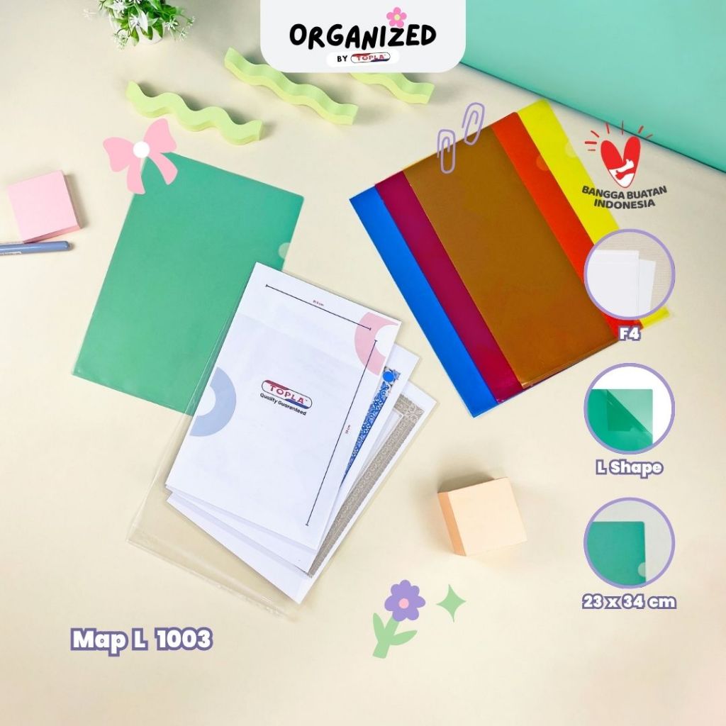 Jual map L 1003 / map sleeves selip arsip kertas berkas kantoran ukuran ...